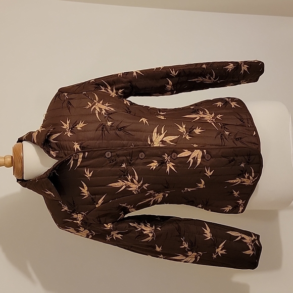 Anne Carson | Jackets & Coats | Euc Anne Carson Lightly Quilted Silk ...